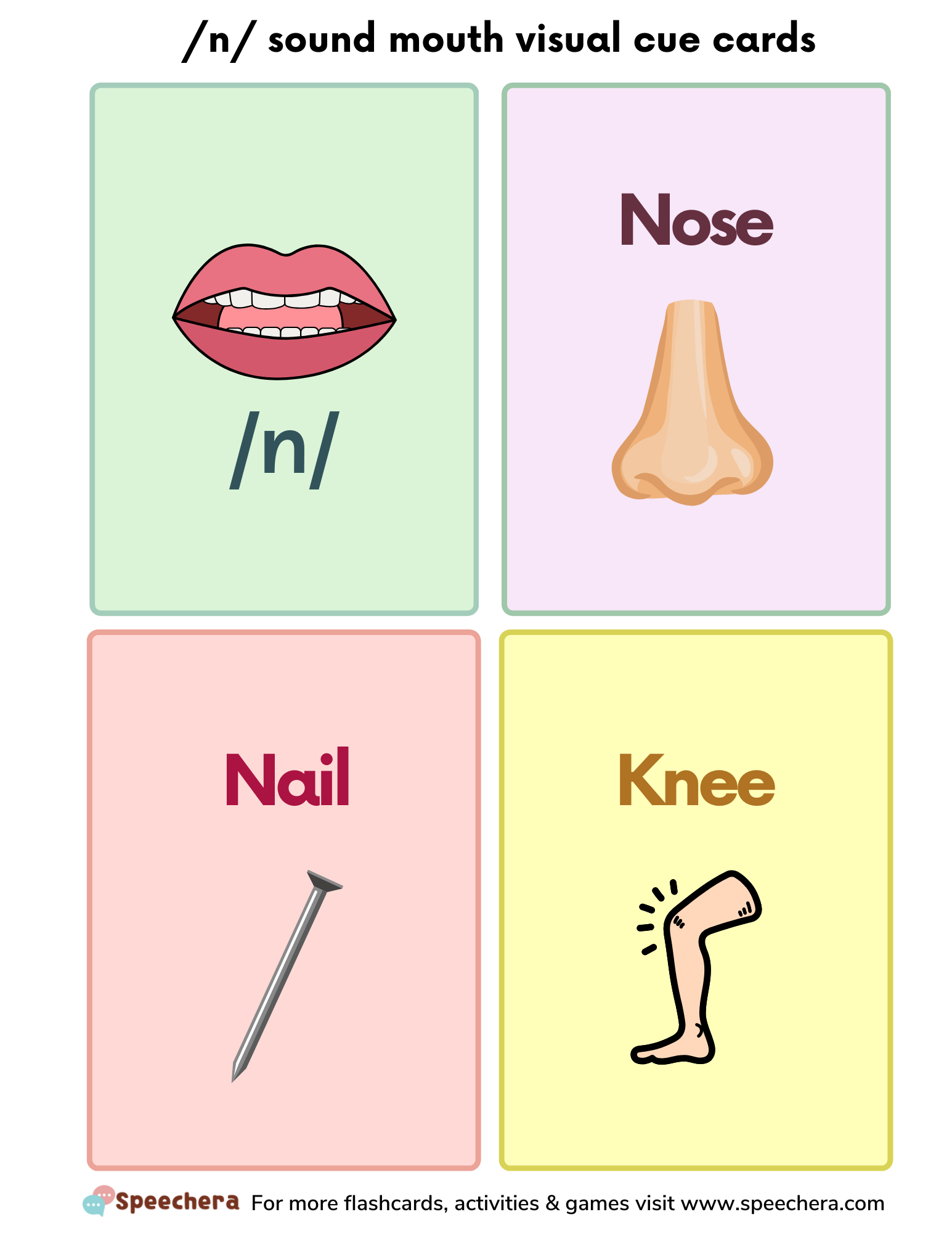 How To Teach N Sound Articulation Activities And Word Lists For How To Teach N Sound Articulation Activities And Word Lists For
