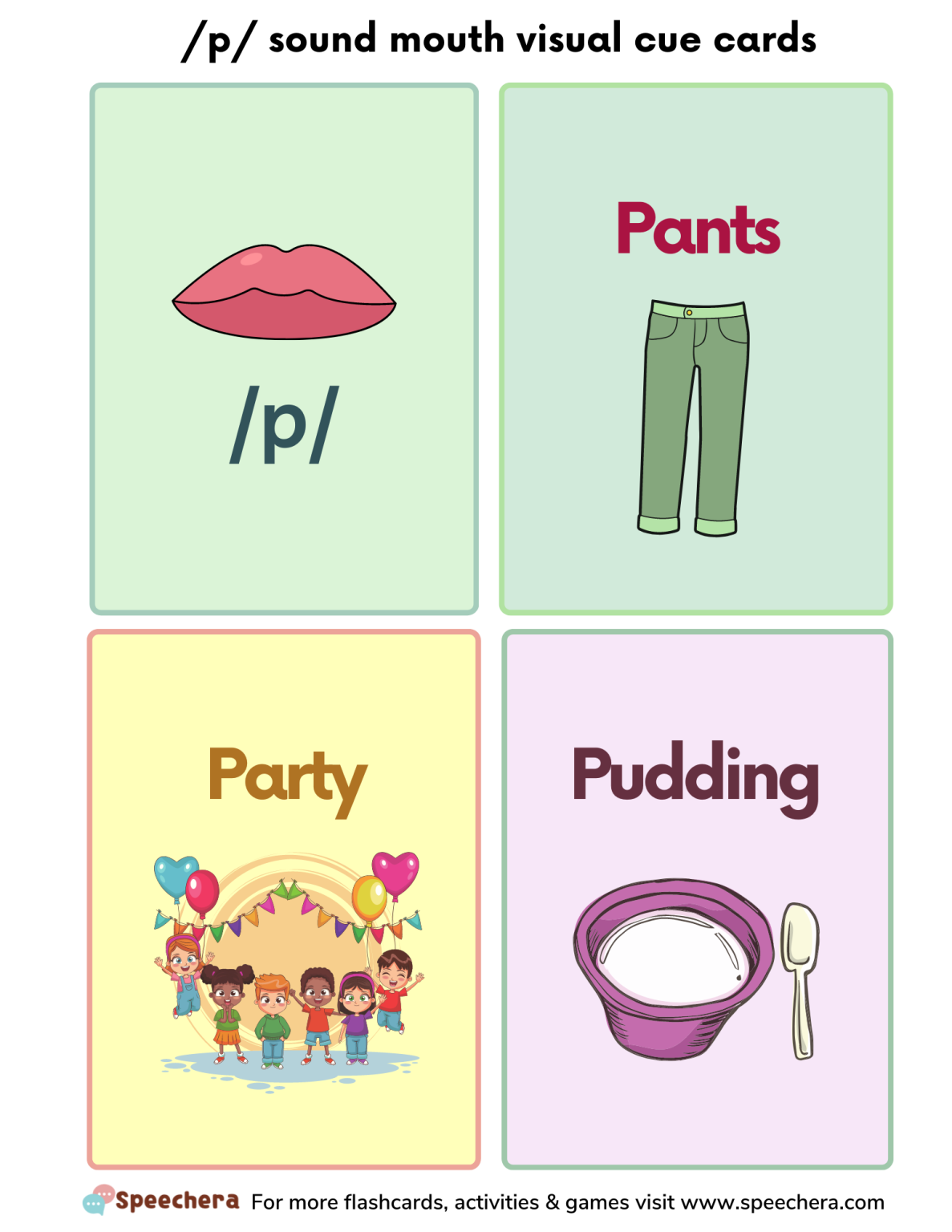 How to Teach P Sound: Articulation Activities, and Word Lists for ...