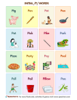 Free Initial P Sound Words for Speech Therapy | Speech Era