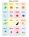 Free Initial W Sound Words for Speech Therapy | Speech Era