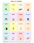 Free Final F Sound Articulation Flashcards Worksheet PDF | Speech Era