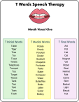 T Words in Speech Therapy | Speech Era